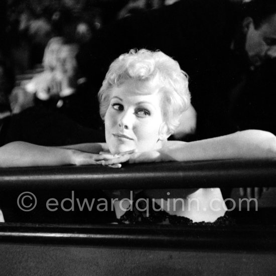 Kim Novak At A Gala Evening In Cannes In 1956 The Year She Was Voted