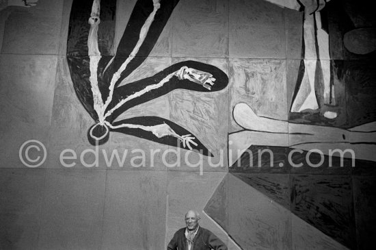 Pablo Picasso On The Occasion Of The Unveiling Of Mural The Fall Of