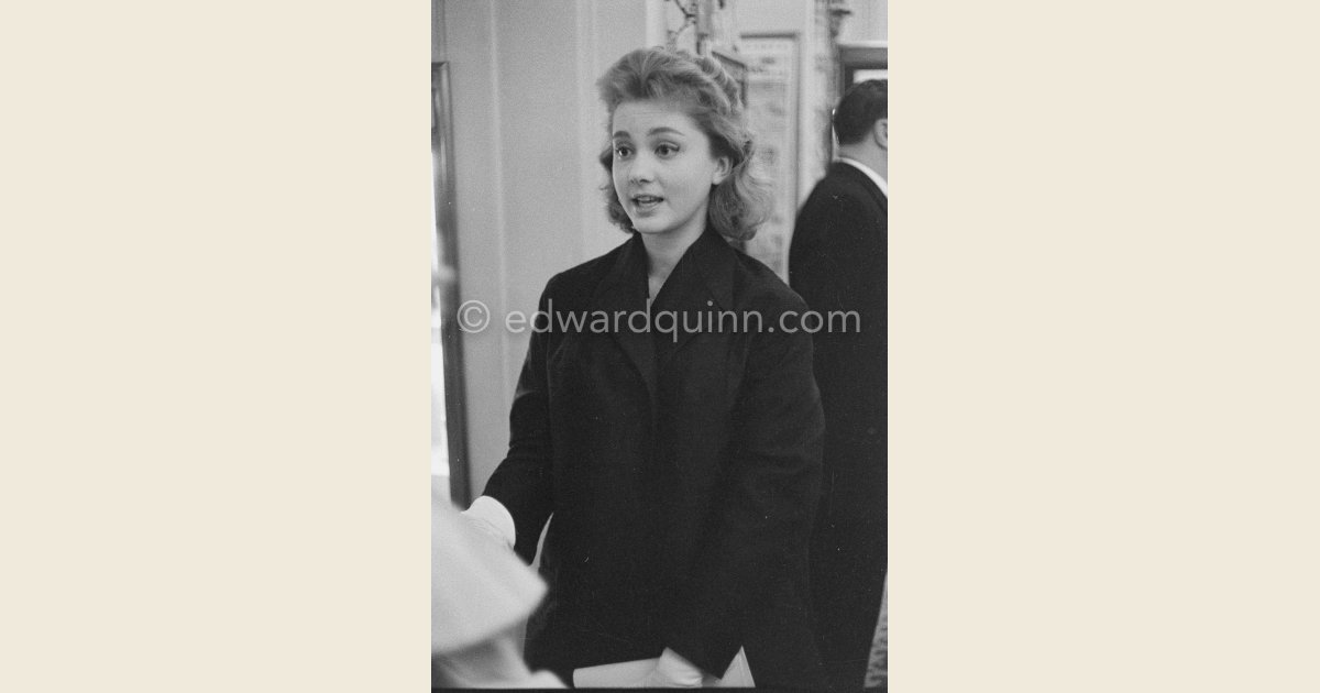 Isabelle Corey. Cannes Film Festival 1956. | Edward Quinn Photographer