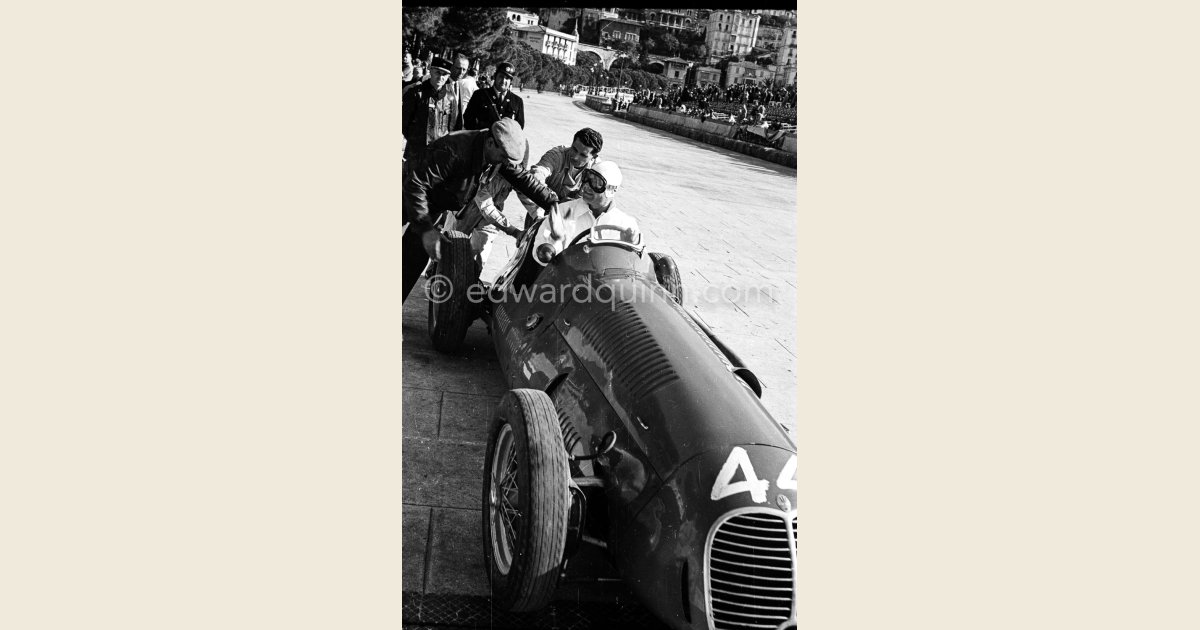Franco Rol, (44) Maserati 4CLT. Monaco Grand Prix 1950. | Edward Quinn ...