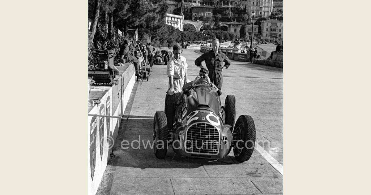 Peter Whitehead, (28) Ferrari 125. Monaco Grand Prix 1950. | Edward ...