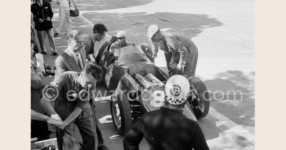 Harry Schell (8), B.R.M. P25. Monaco Grand Prix 1958. | Edward Quinn ...