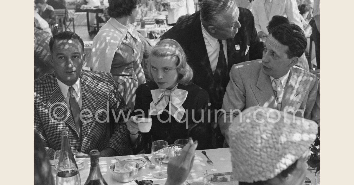 Grace Kelly, Rupert Allan and Cannes Festival founder and president ...