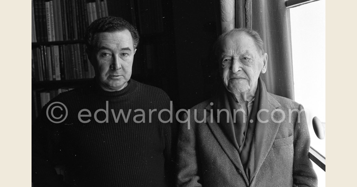 Somerset Maugham and his secretary and companion Alan Searle. Villa ...