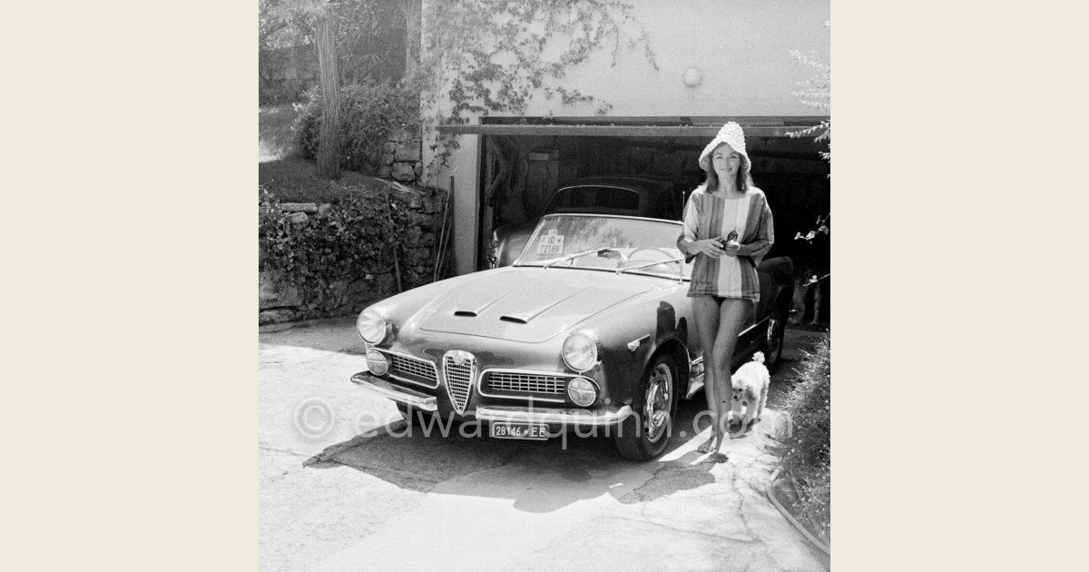 Swedish wife Hjordis Tersmeden of David Niven. Saint-Jean-Cap-Ferrat ...