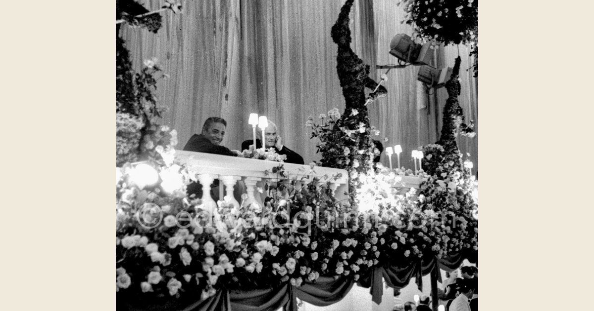 Aristotle Onassis and George Embiricos, another greek ship magnate ...