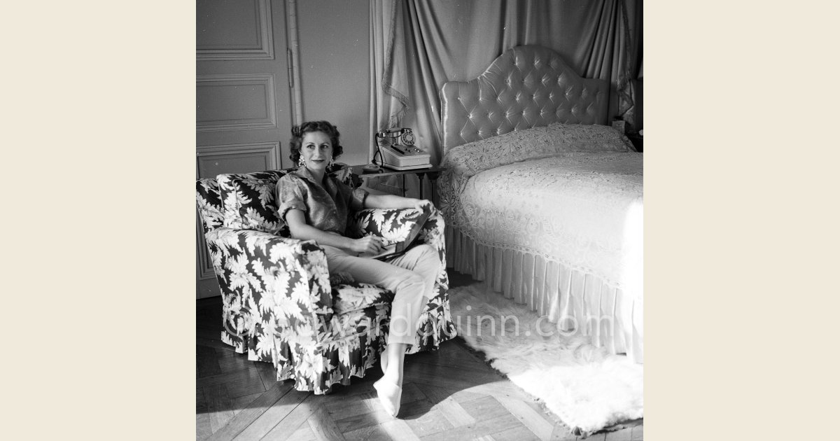 Tina Onassis. Château de la Croë. Villefranche 1954. Aristotle Onassis ...