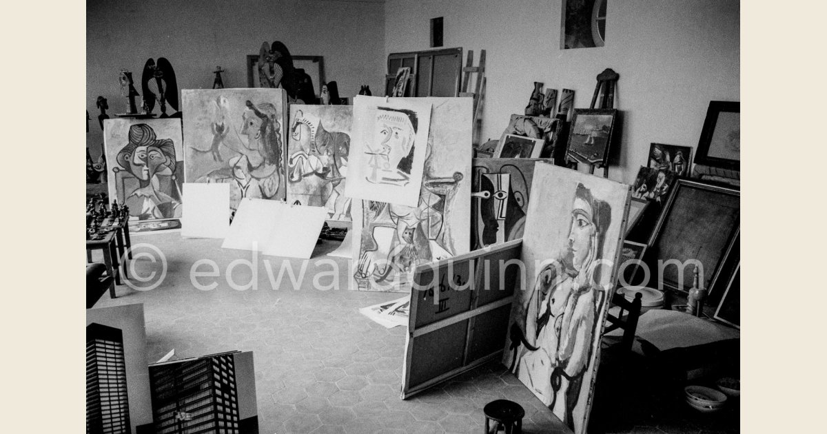 Pablo Picasso in the room, that became known as the viewing room. He ...