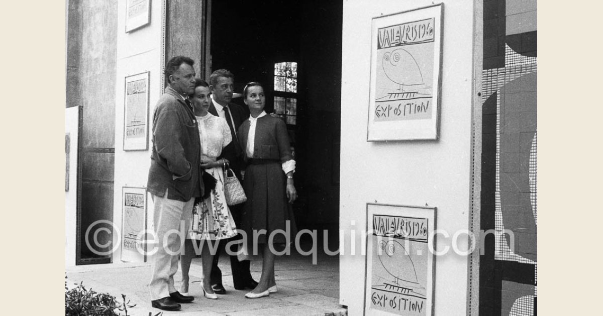 Rod Steiger and Claire Bloom (and not yet identified couple), ceramic ...