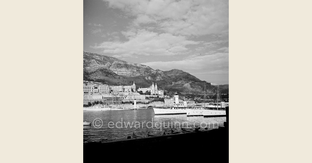 Prince Rainier's luxury yacht Deo Juvante II anchored in Monaco harbor ...