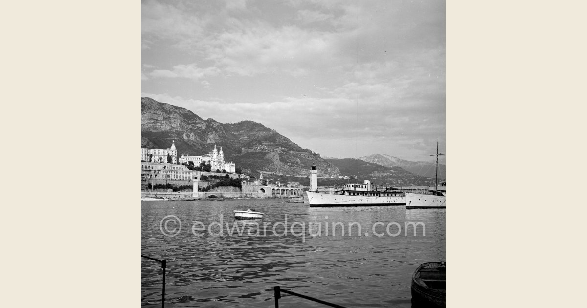 Prince Rainier's luxury yacht Deo Juvante II anchored in Monaco harbor ...
